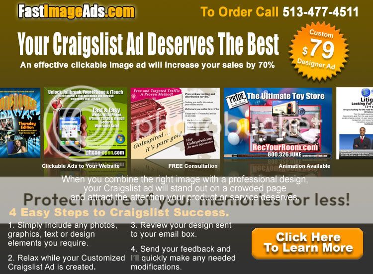 Selling - Custom Craigslist Ad Design January Special Only $19