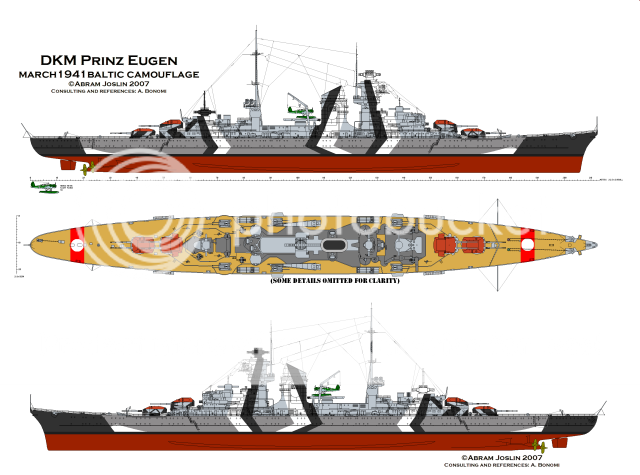 Dkm Prinz Eugen Baltic Camo March 1941 Pictures, Images & Photos ...
